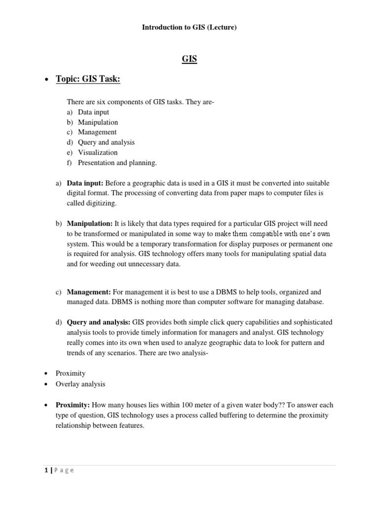 GIS Short Ques | PDF | Geographic Information System | Spatial Analysis