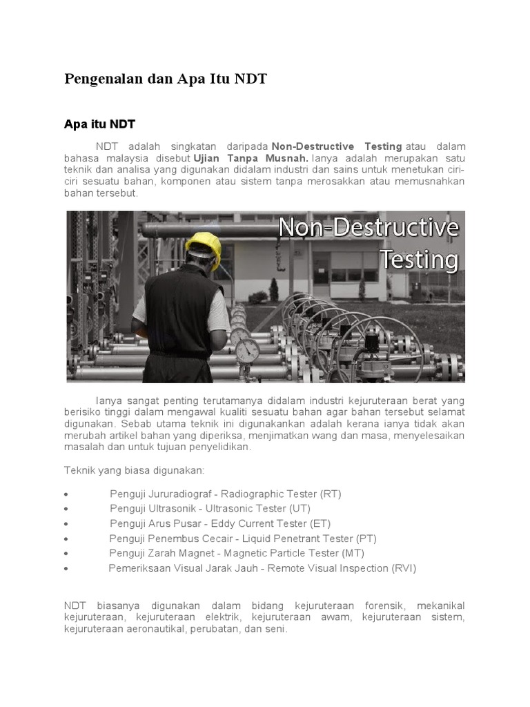 What Is Ndt Pdf