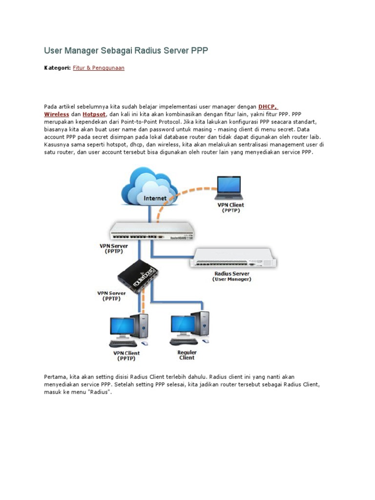 Radius Server untuk PPP | PDF