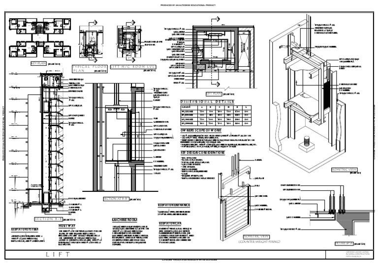 Basic Floor Plan and Elevation of a Small Residential Building | PDF ...