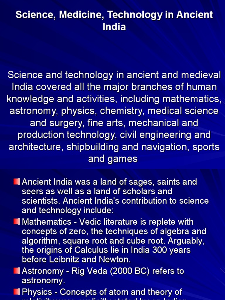 Ancient Indian Technology and Science | PDF | Social Science | Art