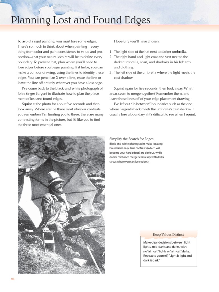 Planning Lost and Found Edges | PDF | Art Media