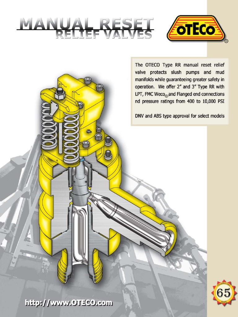 Oteco RRV Product Brochure MANUAL VÁLVULA POP OFF PDF | PDF