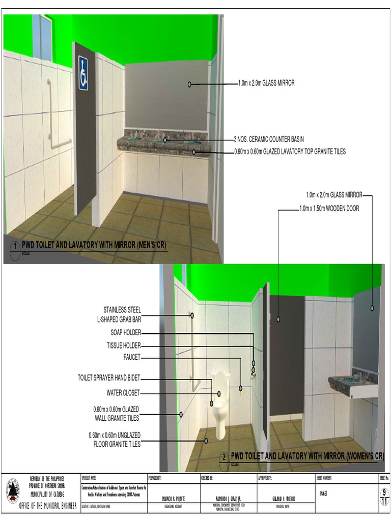 PWD Toilet and Lavatory With Mirror (Men'S CR) : Office of The ...