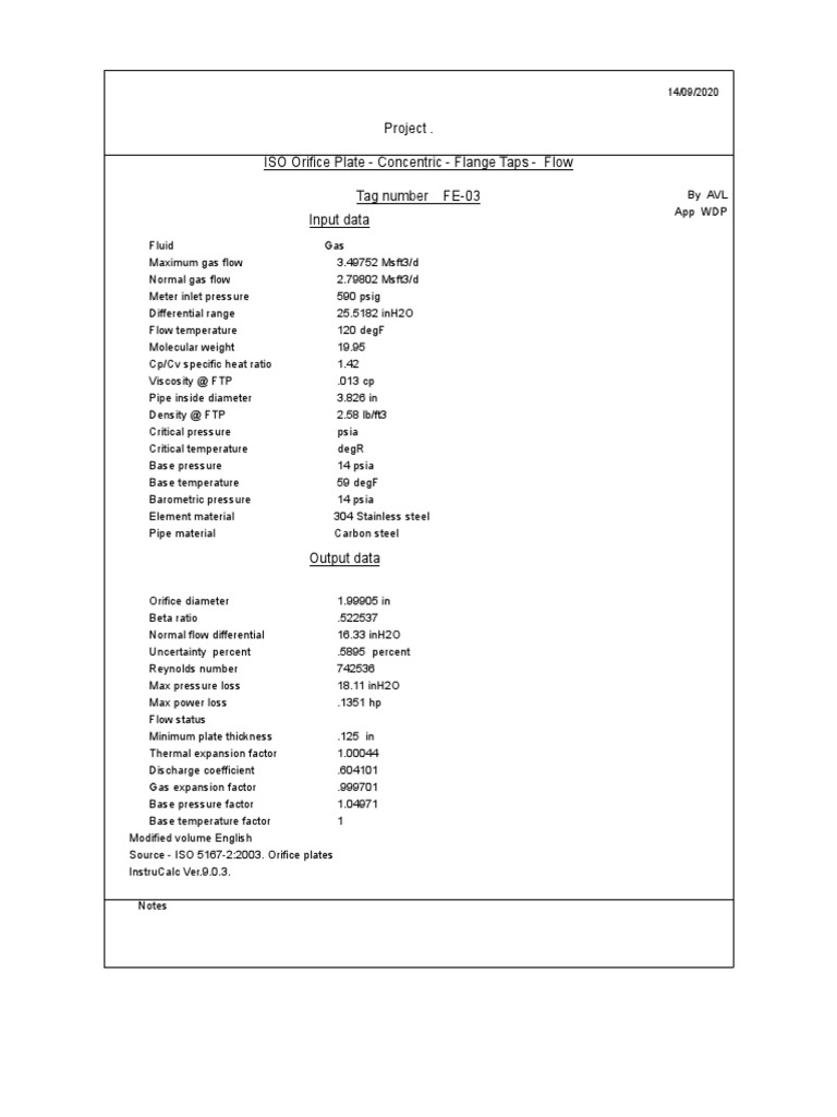 Calculate Flowrate With Instrucalc | PDF