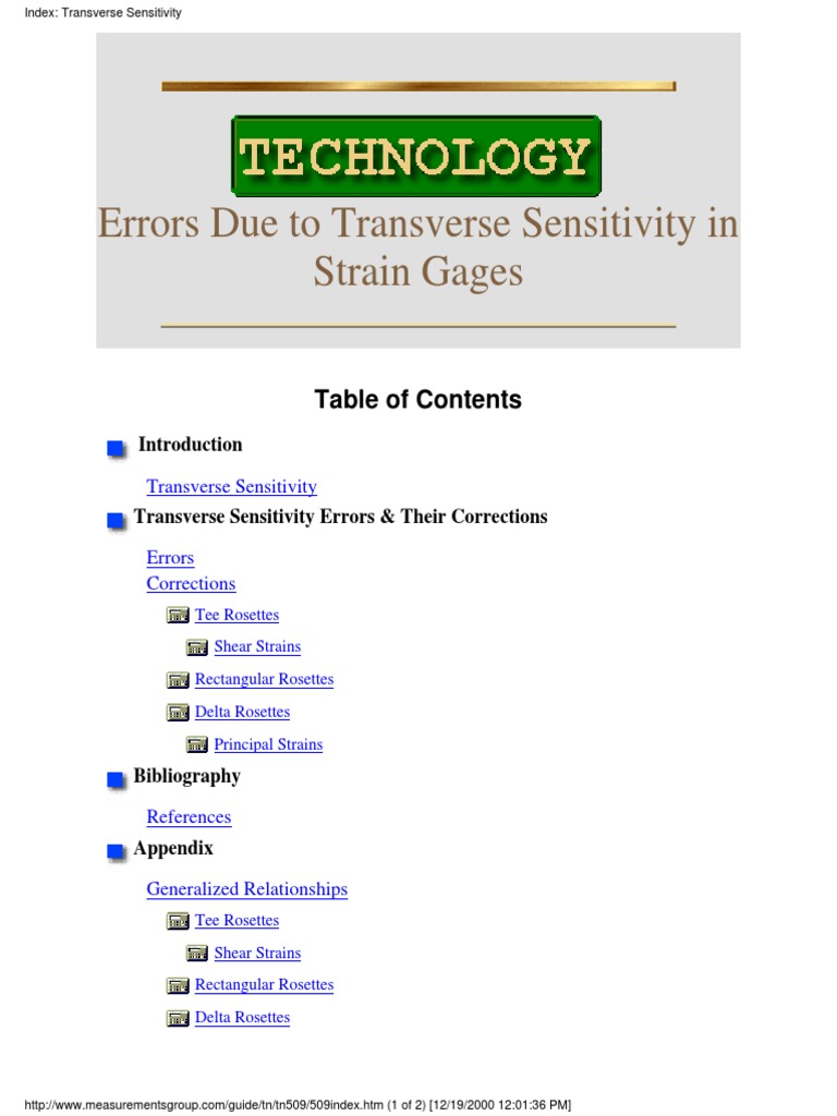 Transverse Sensitivity | Download Free PDF | Stress–Strain Analysis ...