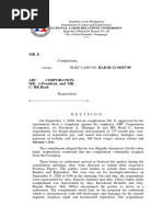 Position Paper Labor Case | PDF | Employment | Complaint