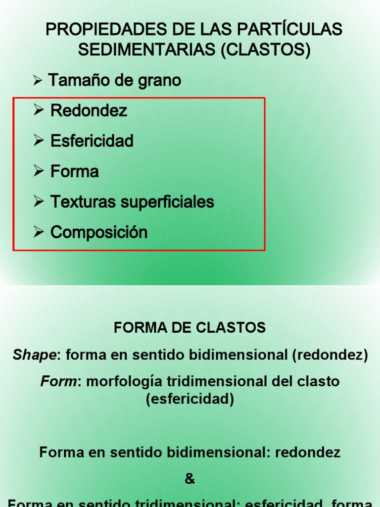 06 Clase Morfometría (Forma de Clastos y Madurez) PDF | PDF ...