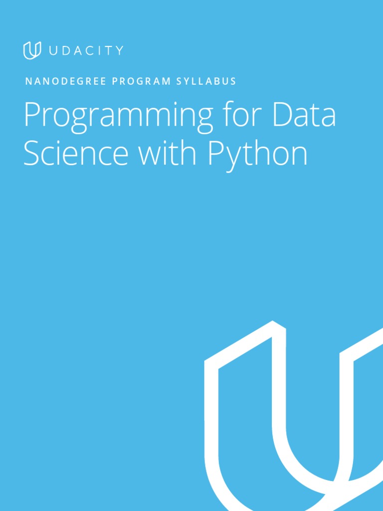 Programming For Data Science With Python Nanodegree Program Syllabus Download Free Pdf