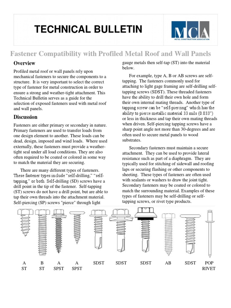 Fastener Compatibility - Final - 1 | PDF | Screw | Galvanization