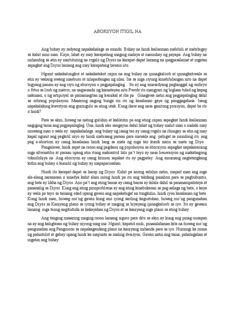 Aborsyon | PDF