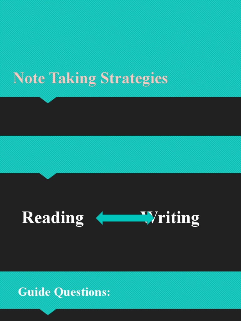 Note Taking Strategies Students Reference | PDF | Plagiarism ...