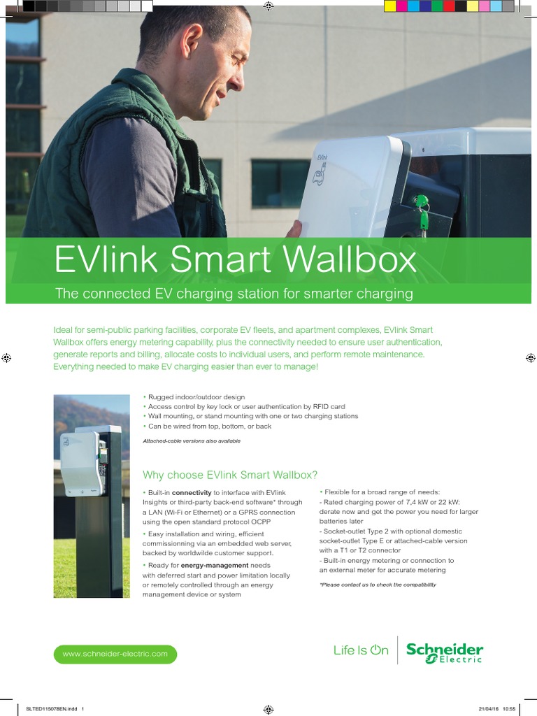 Evlink Smart Wallbox: The Connected Ev Charging Station For Smarter Charging | PDF | Ac Power ...