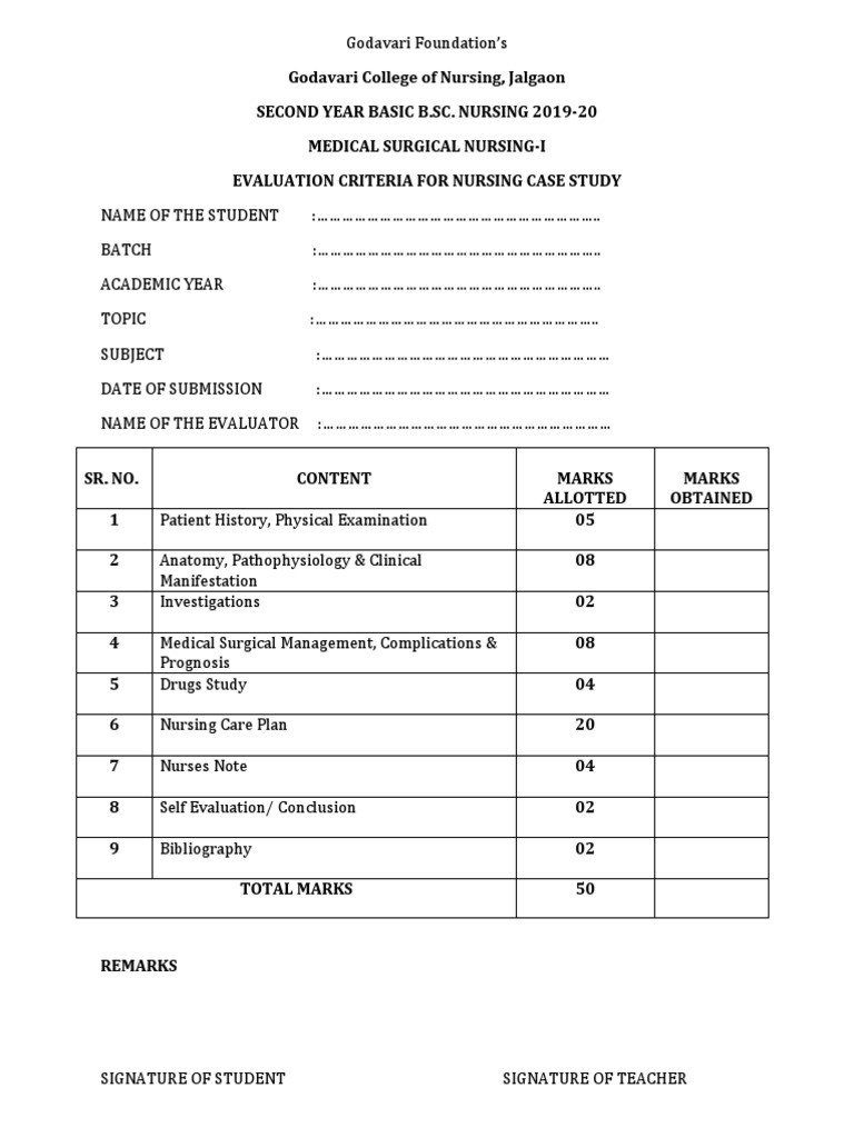 Case Study 2nd Bsc. MSN | PDF | Science & Mathematics
