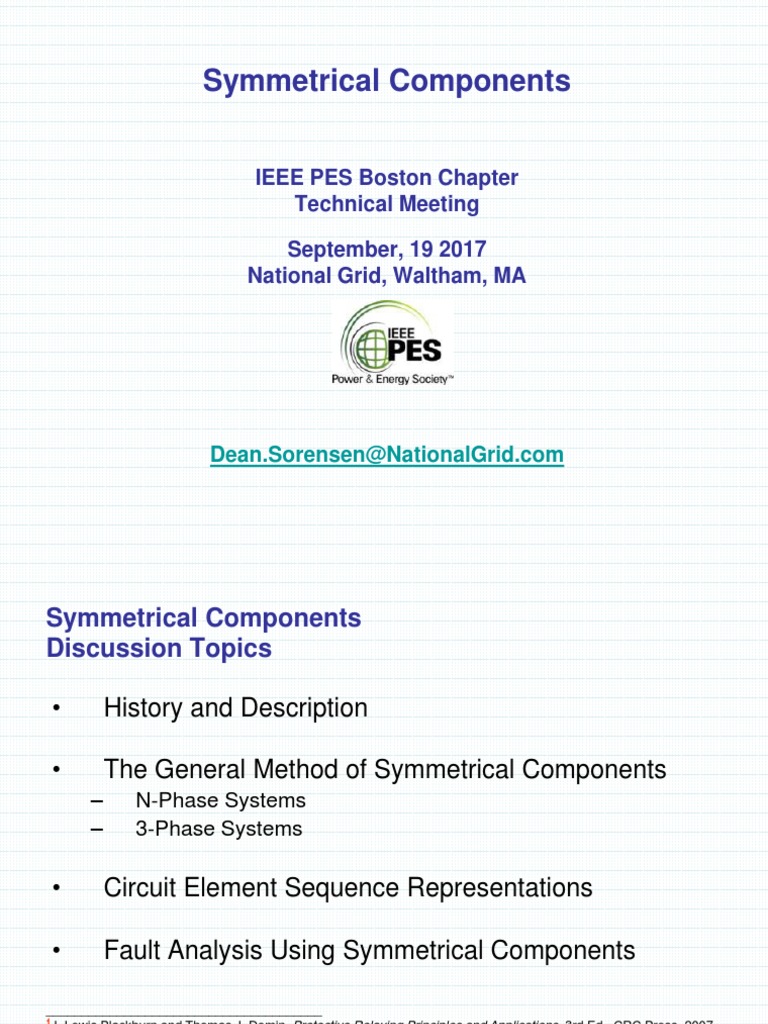 2017 - 09 - 19 - Power System Modeling and Fault Analysis Using Symmetrical Components - Dean ...