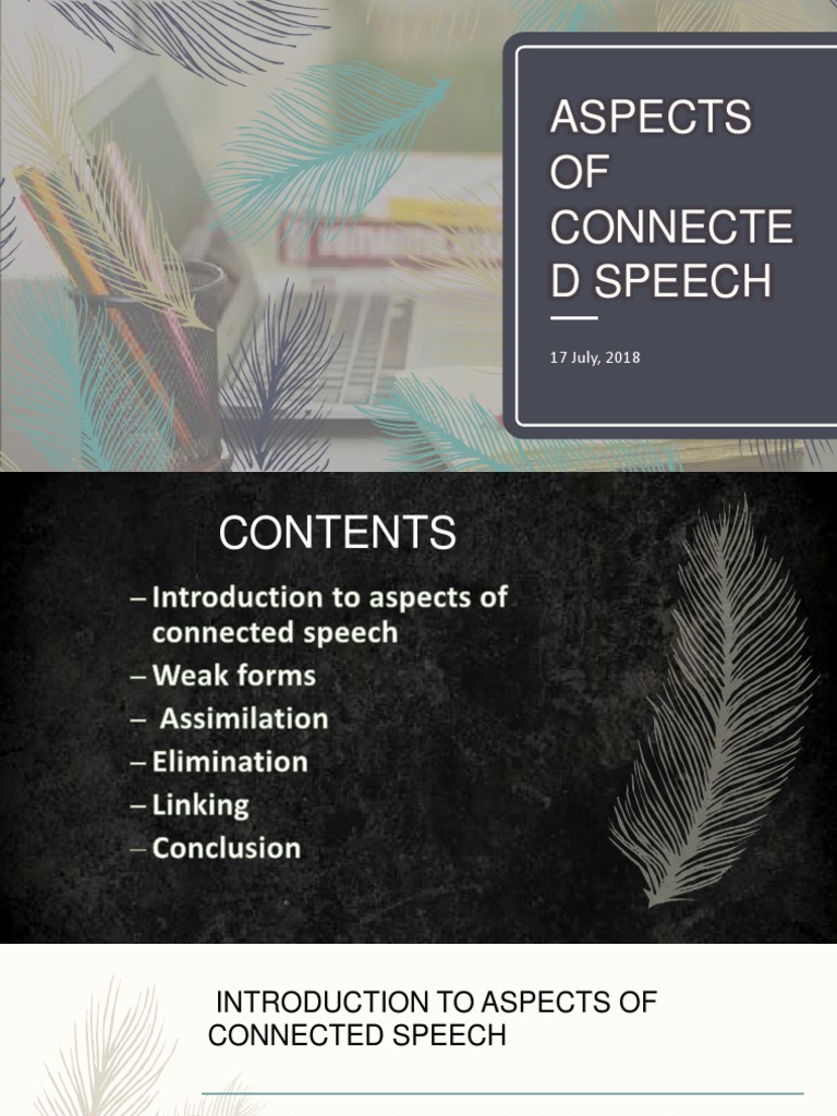 Features of Connected Speech Explained | PDF | Stress (Linguistics ...