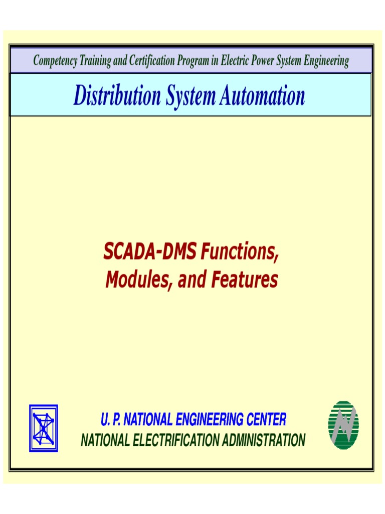 CPD7 - B1 Lecture Notes - 7 SCADA DMS Functions Modules and Features ...