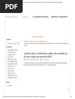 Citar videos de YouTube en APA 7 | PDF | Youtube | Estilo apa