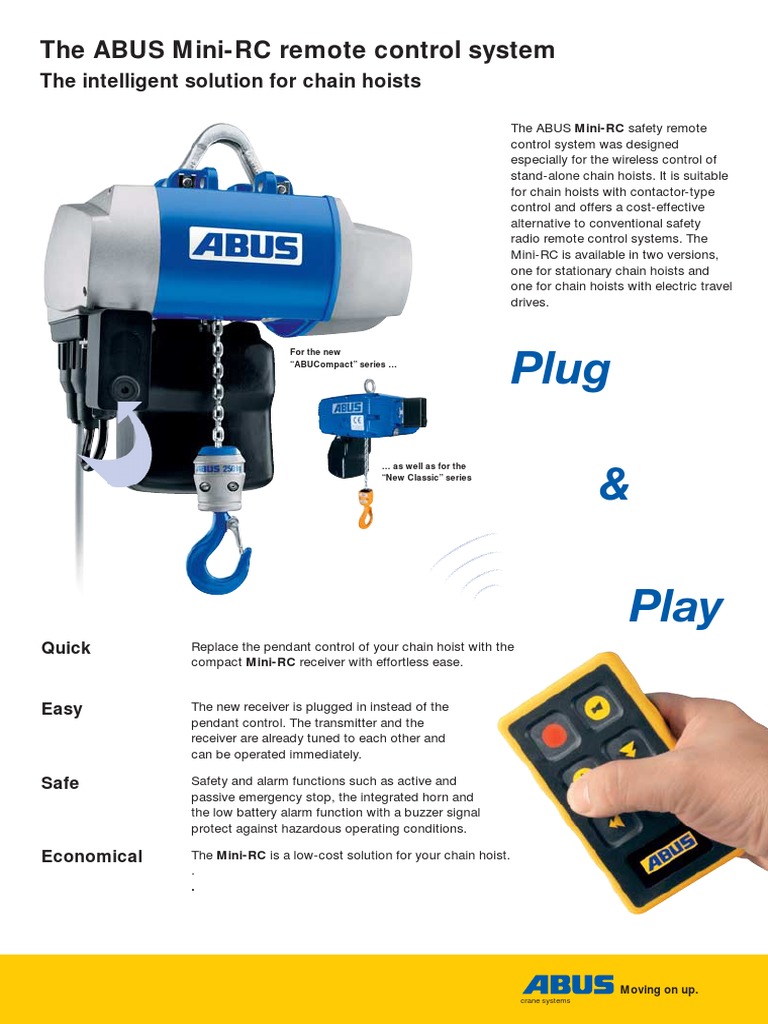 Plug &: The ABUS Mini-RC Remote Control System | PDF | Electrical ...