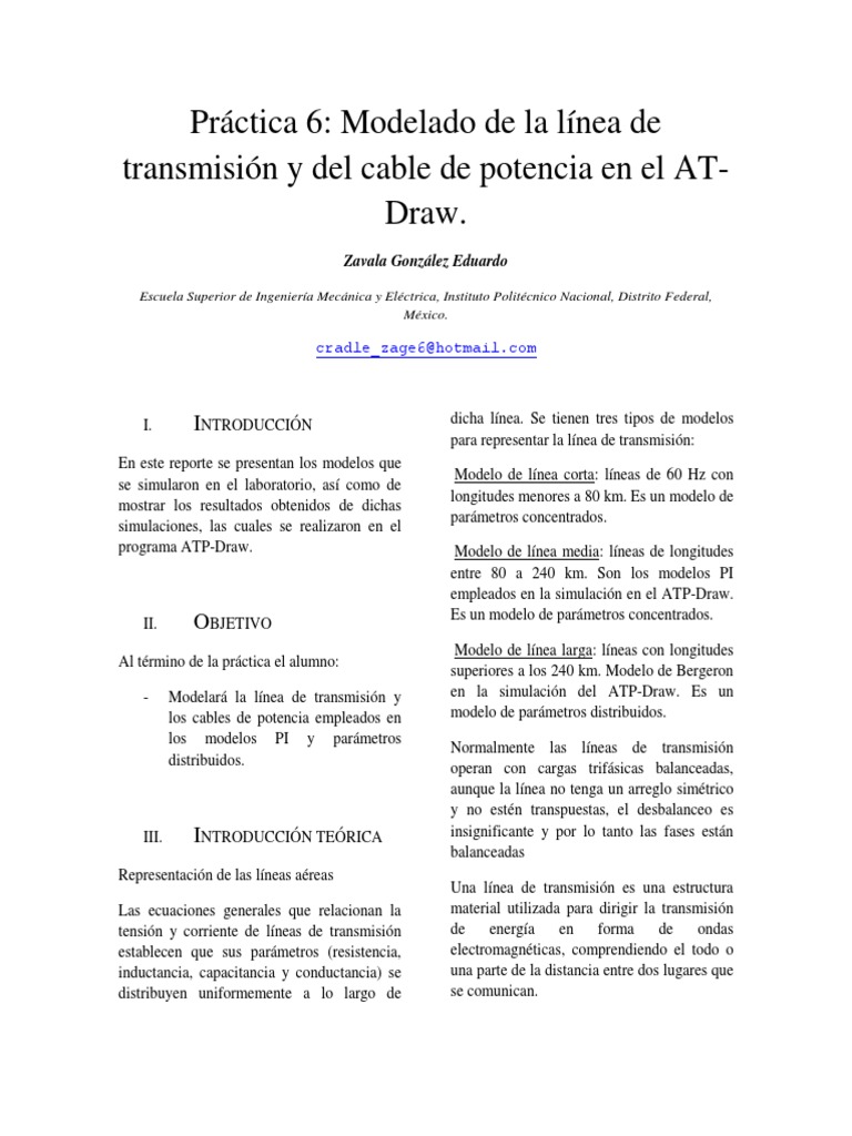 Linea de Alta Atpdraw PDF | PDF