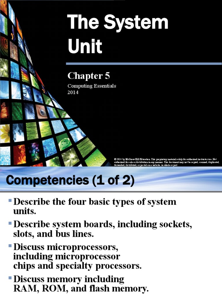 The System Unit: Computing Essentials 2014 | PDF | Ebcdic | Central Processing Unit