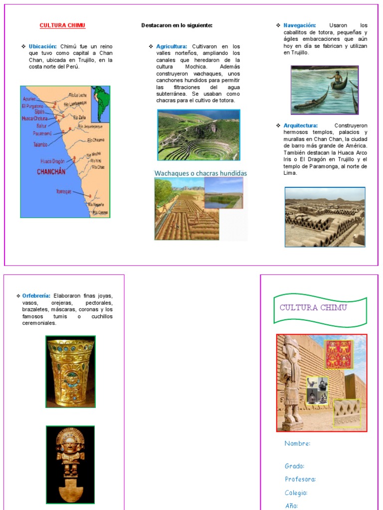 Triptico CULTURA CHIMU | PDF