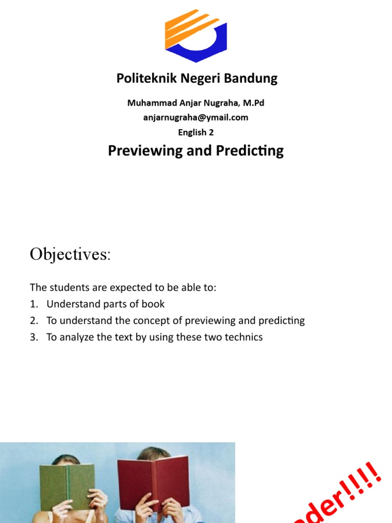 Previewing and Predicting - Sgsyahshshs) | PDF | Book Design | Books