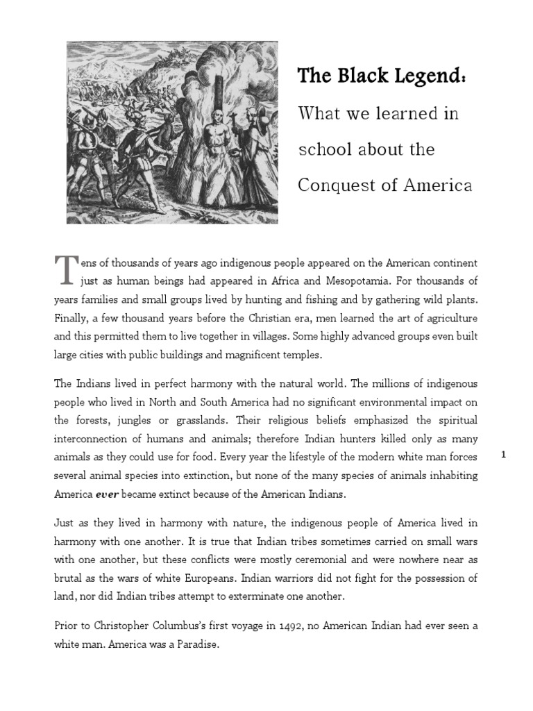 The Black Legend: What We Learned in School About The Conquest of ...