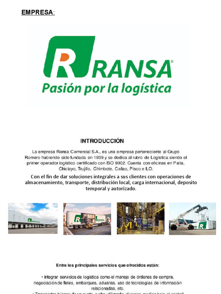 EMPRESA RANSa | PDF | Negocios | Finanzas y dinero