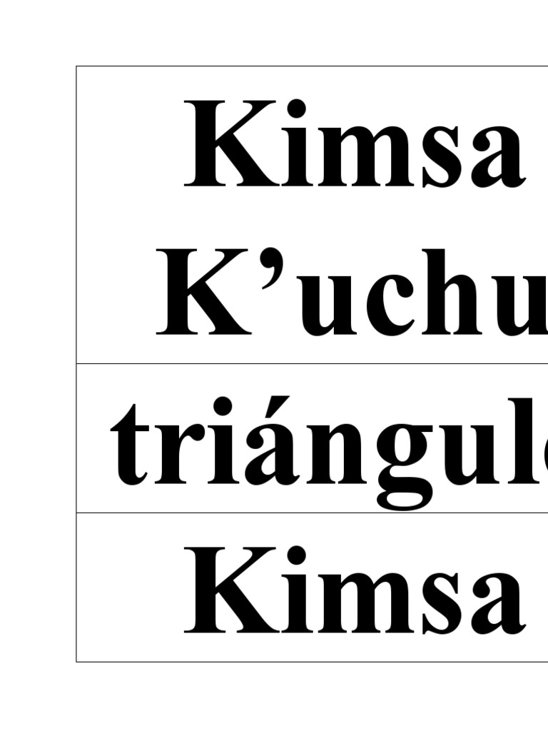 Kimsa | PDF