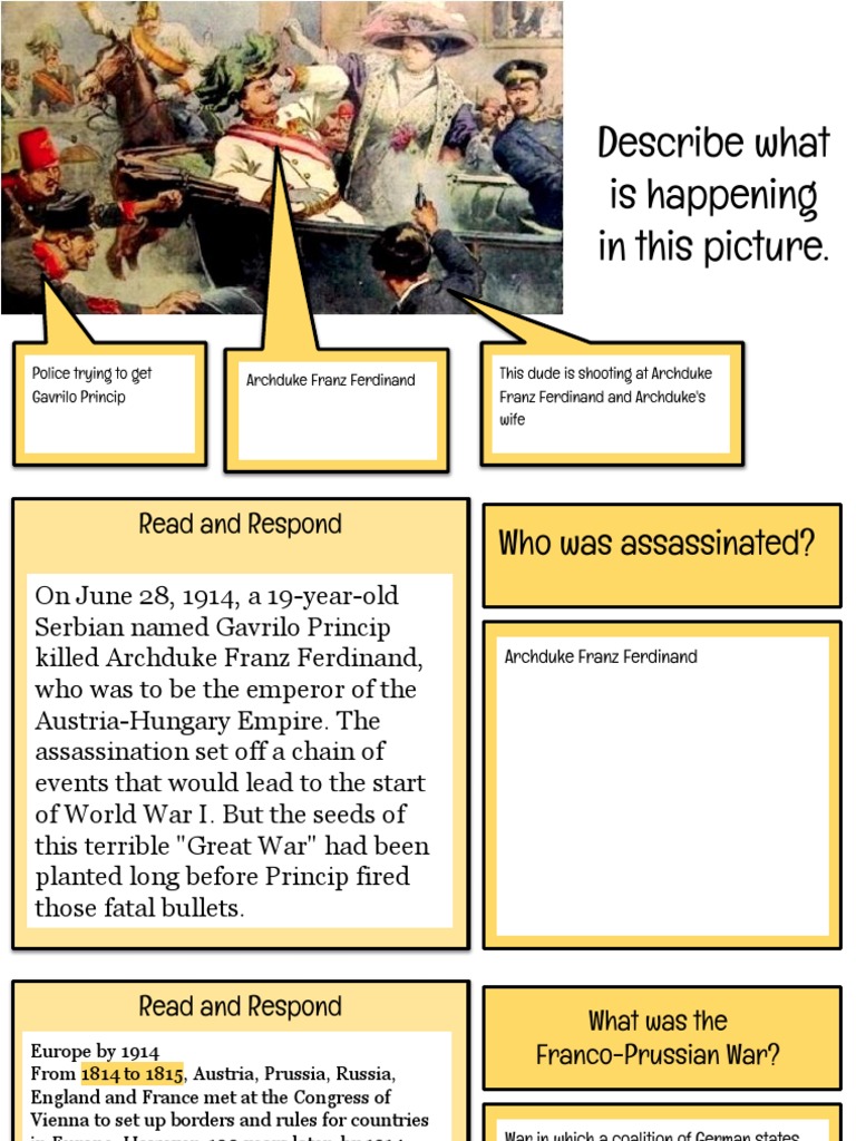 CAUSE of WWI Guided Reading | PDF | Allies Of World War I | World War I