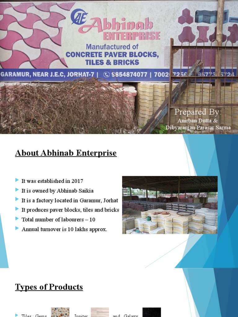 Paver Block Manufacturing Unit | PDF | Tile | Concrete