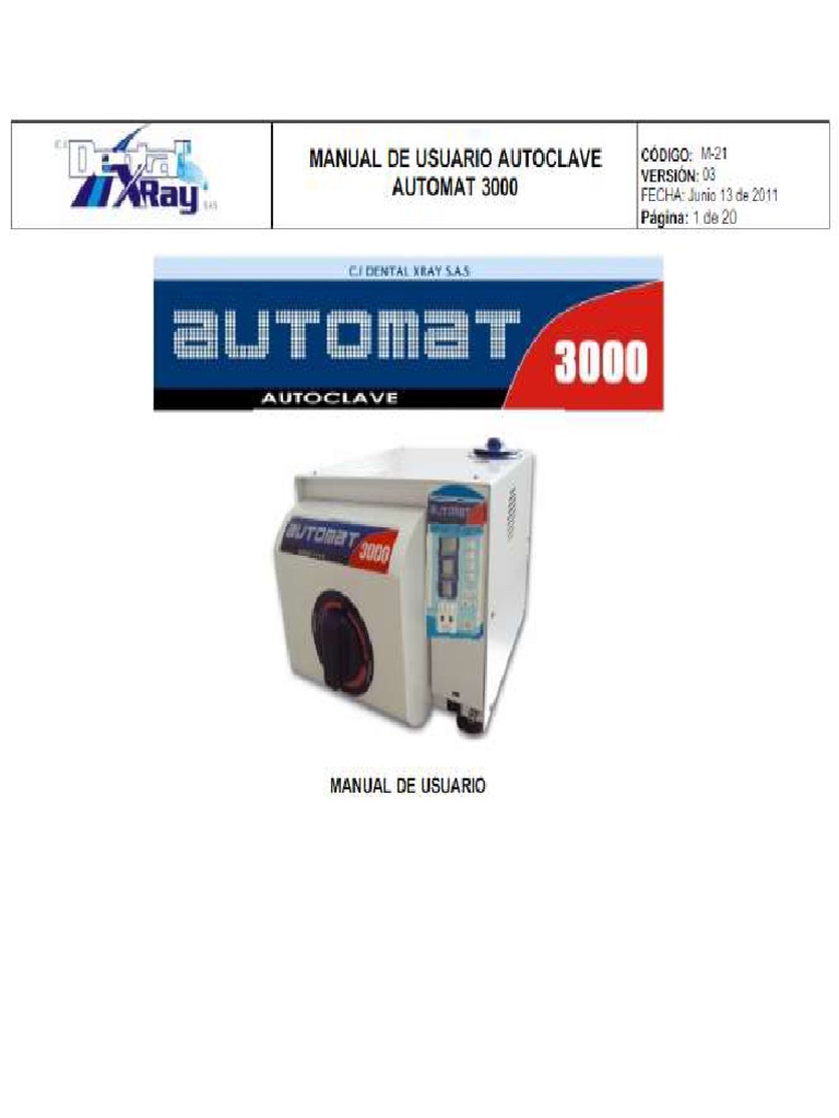 Automat - 3000 - User Manual | PDF
