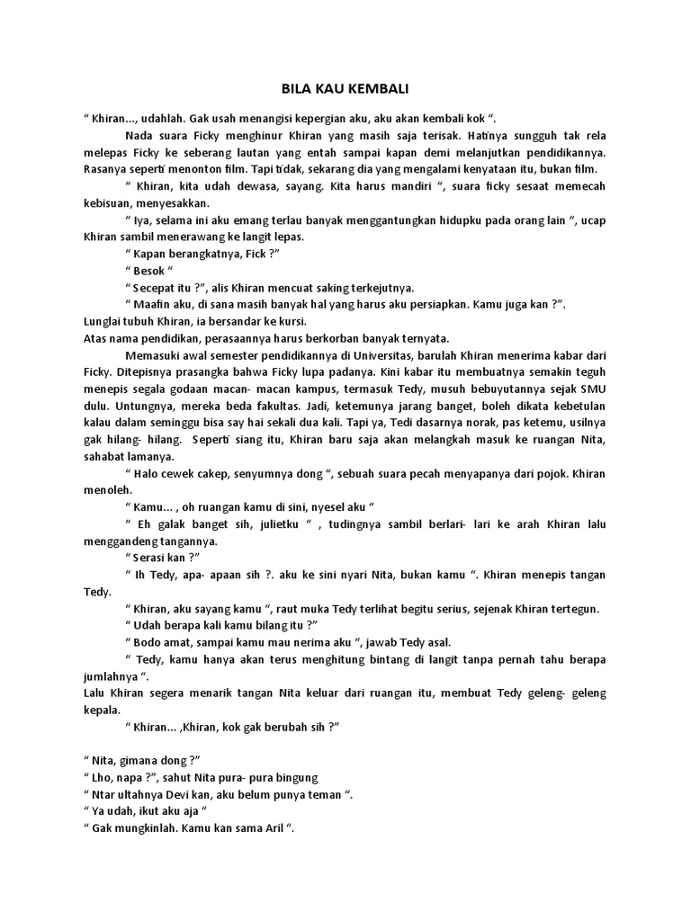 Bila Kau Kembali | PDF