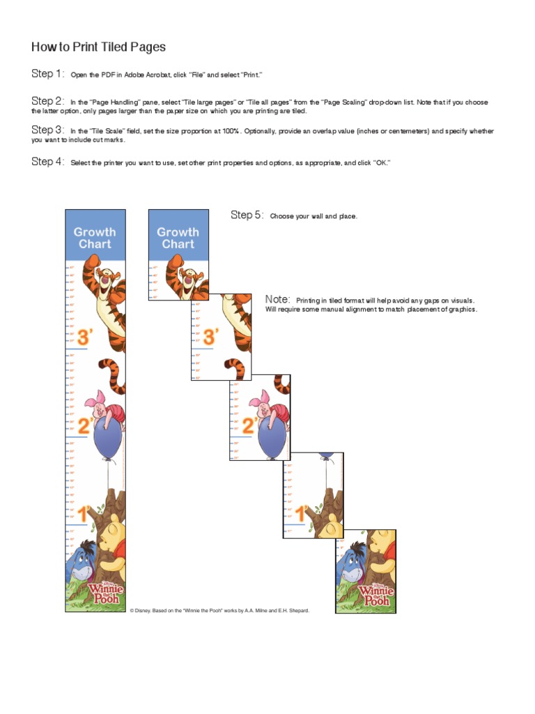 Tiled Printing Instructions | PDF