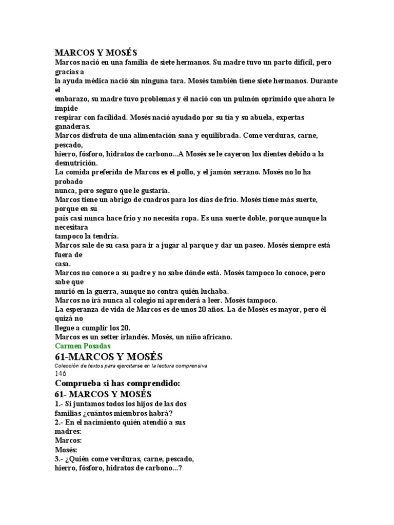 Marcos y Mosés | PDF