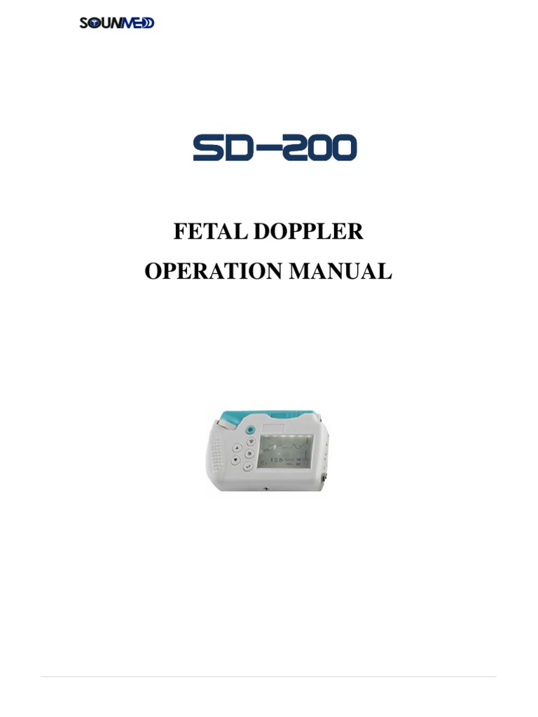 Guidance for Using a Fetal Doppler Device | PDF | Headphones | Fetus