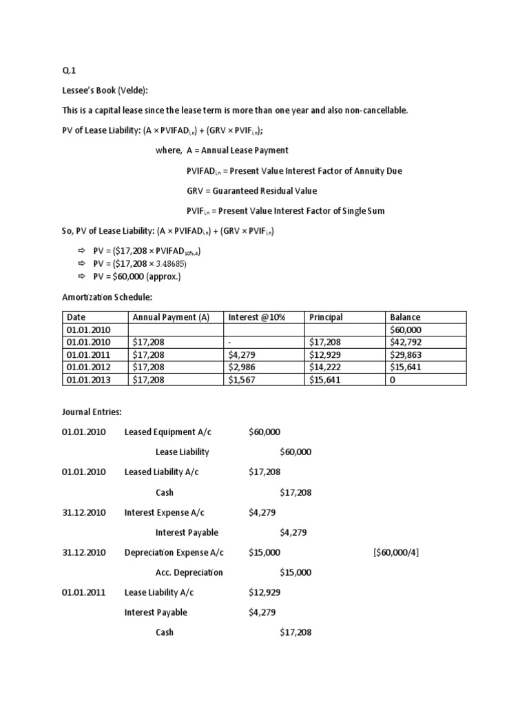 IFRS 16 Lease Math | PDF | Depreciation | Present Value