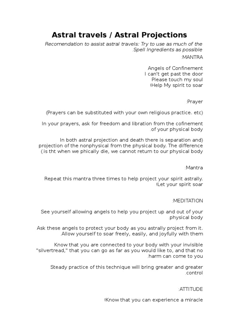 Astral Projection | PDF | Astral Projection | Indian Religions