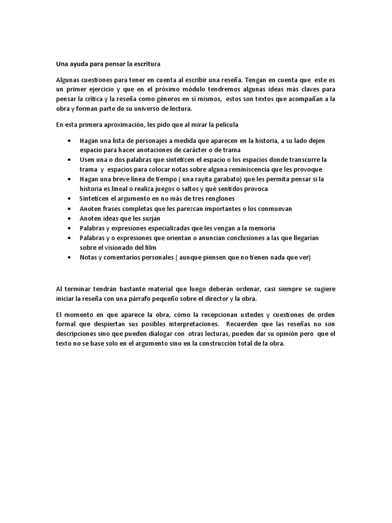 Guía para Escribir Reseñas Efectivas | PDF