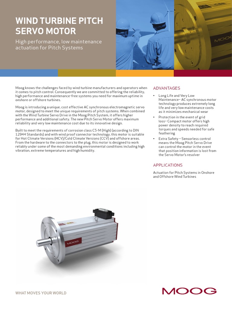 Moog Wind PitchServoMotor Datasheet en PDF | Download Free PDF ...