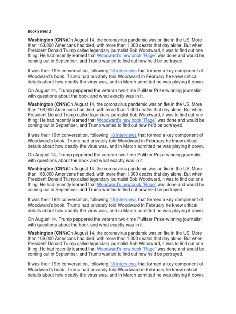 Washington (CNN) : Book Series 2 | PDF | Bob Woodward | Cnn