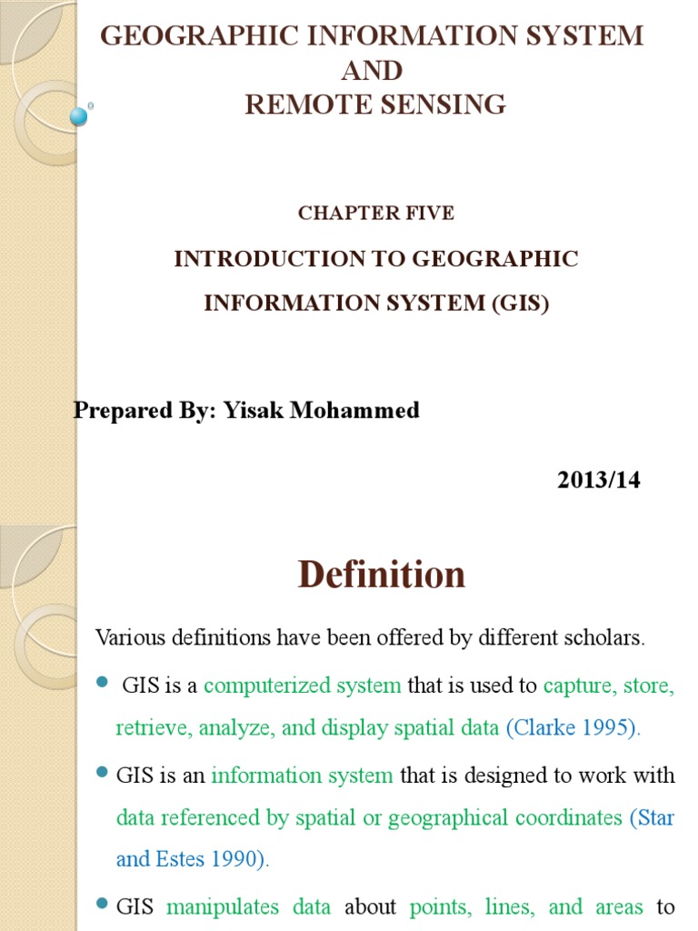 Geographic Information System AND Remote Sensing | PDF | Geographic ...