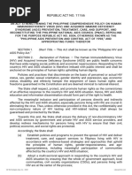 Philippine HIV and AIDS Policy Act (RA 11166) | PDF | Hiv/Aids ...