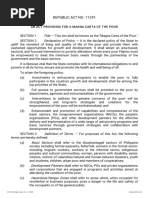 Ra 8425 Poverty Alleviation Act | PDF | Poverty Reduction | Poverty
