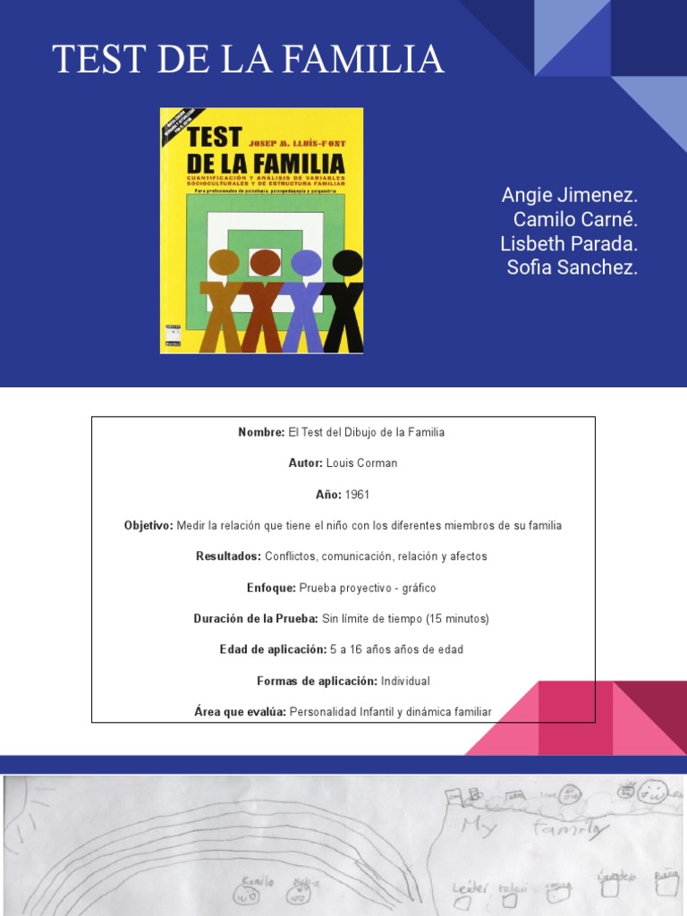 Test de La Familia | PDF | Dibujo | Ciencias del comportamiento