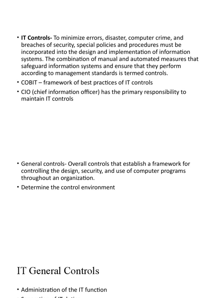 IT Controls Slides | PDF | Firewall (Computing) | Computer Network