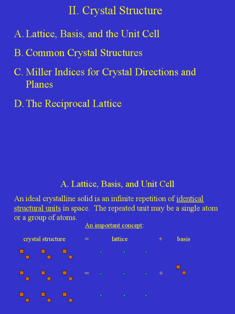 Crystal Structure | PDF | Crystal Structure | Mathematics