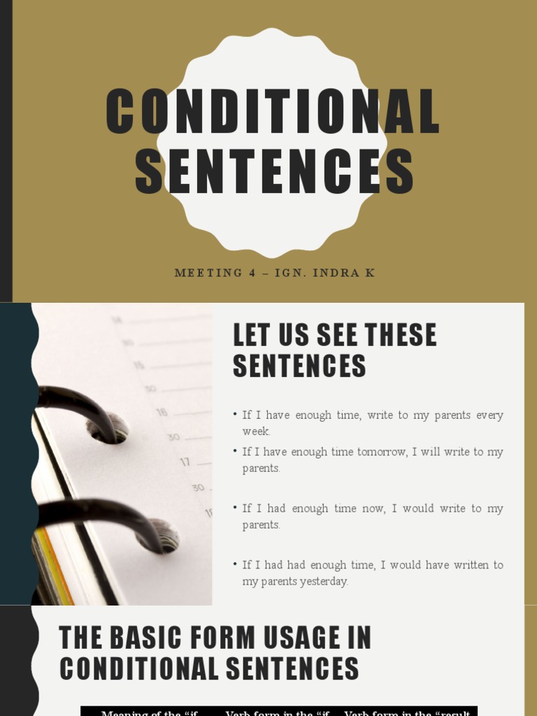 Conditional Sentences | PDF | Linguistic Morphology | Cognitive Science
