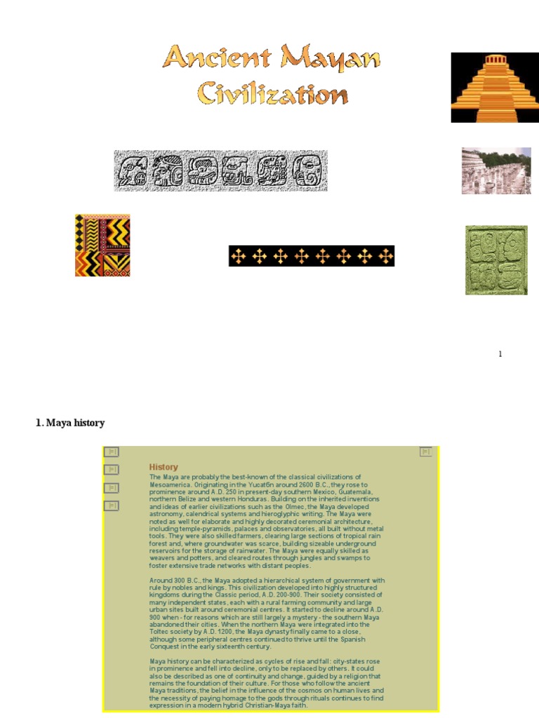 Maya | PDF | Maya Civilization | Mesoamerica